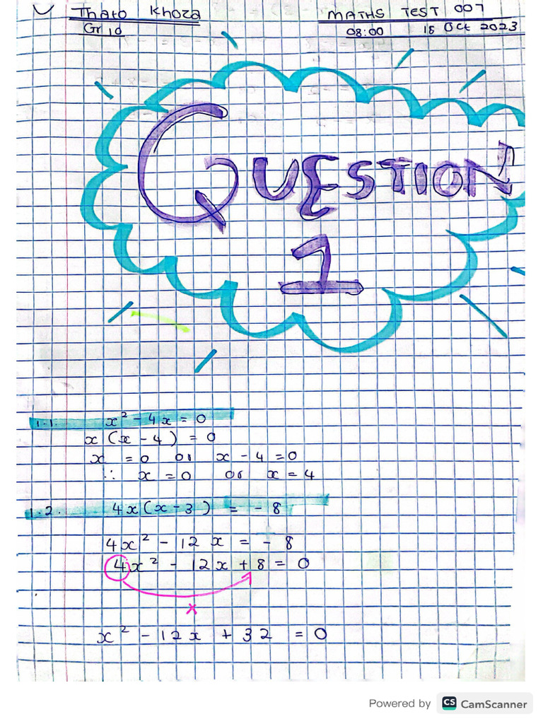 Math Gr10e Khoza Tk Task 007 -Gr10e01 | PDF