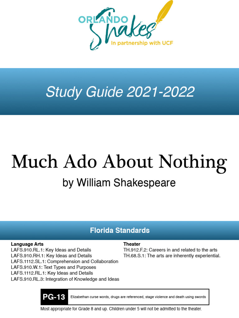 Much Ado About Nothing Study Guide | PDF