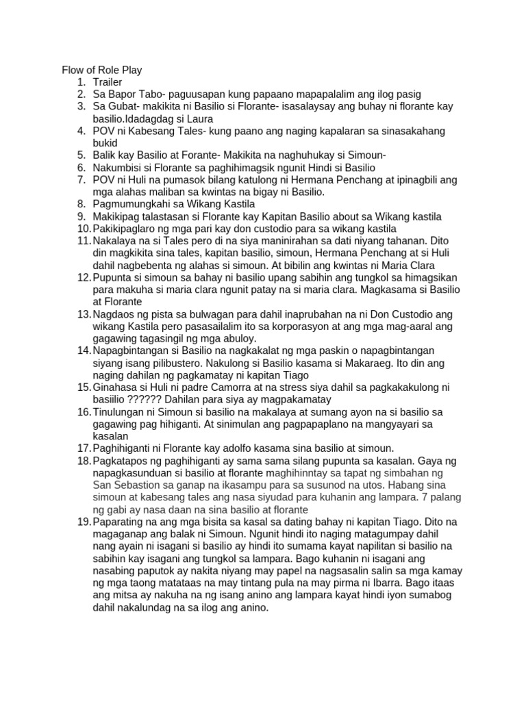 Script Role Play Final | PDF