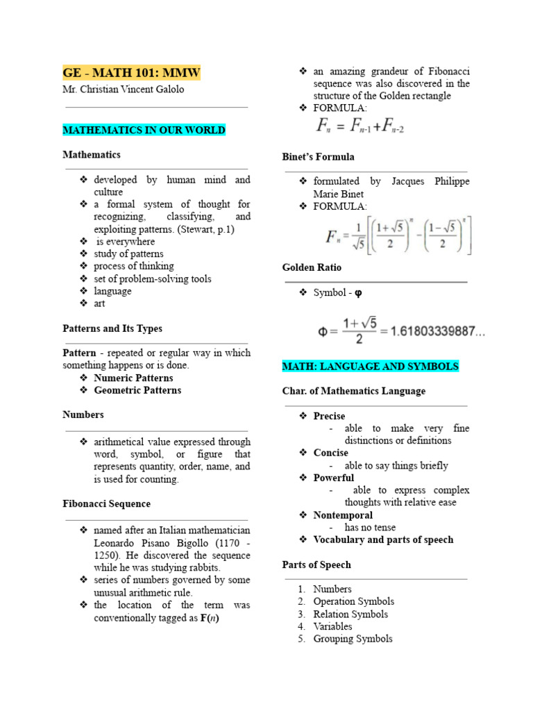 Math 101 Mod.2-4 | PDF