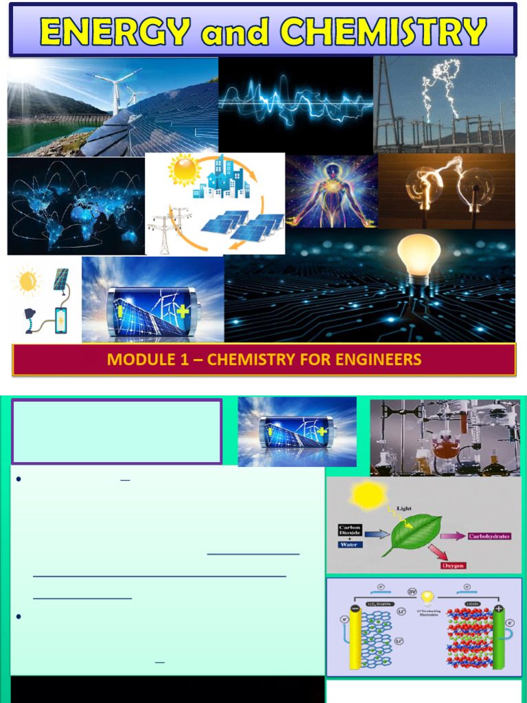 Energy and Chemistry | PDF