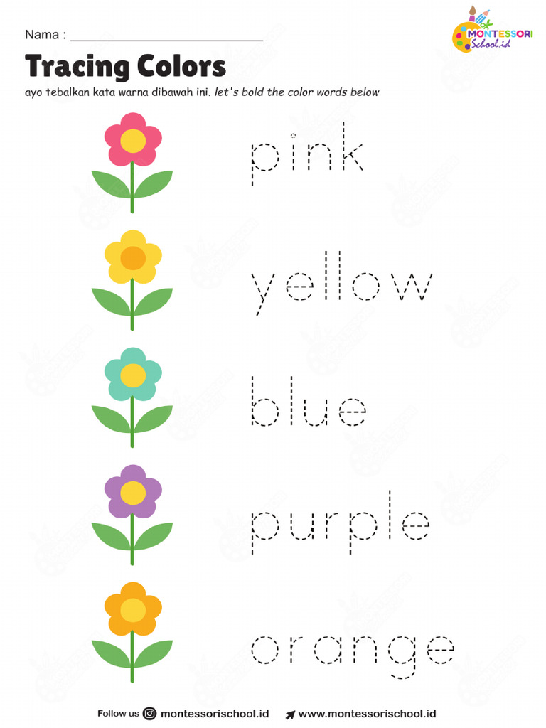 Tracing Colors | PDF