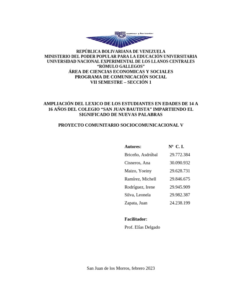 Proyecto V 14.02 | PDF