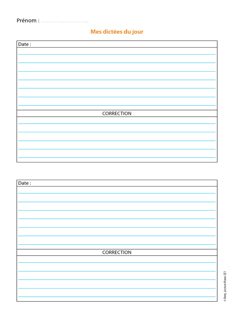 Dictees Du Jour | PDF
