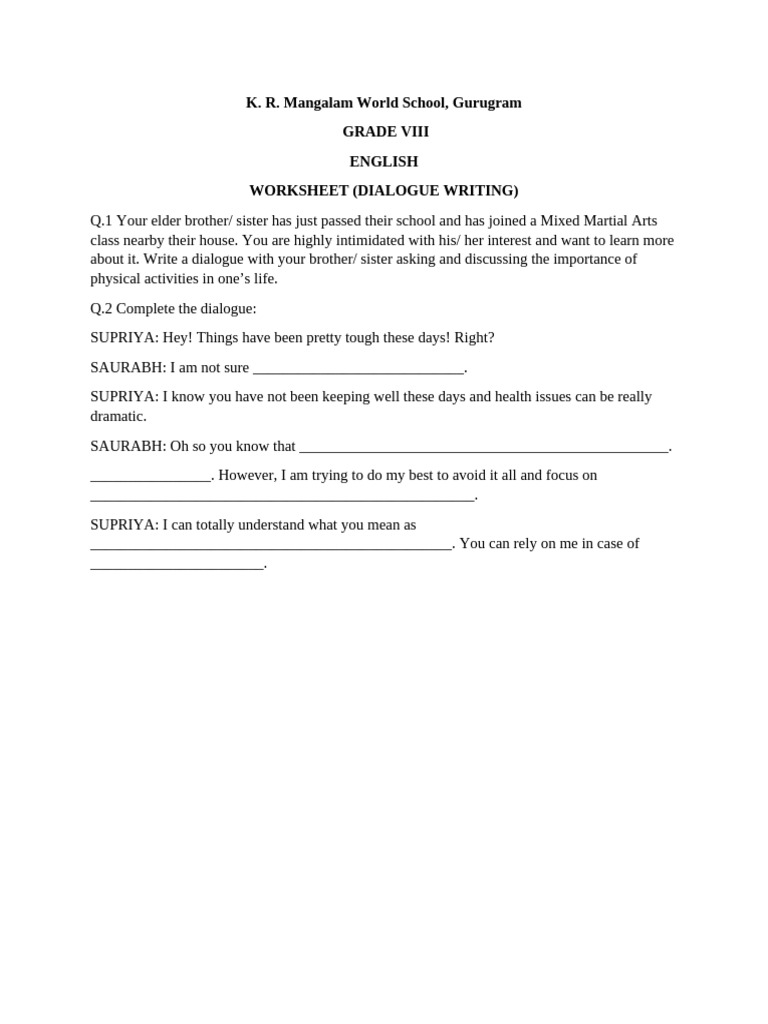 g8 English t1 Revision Worksheet 8 | PDF