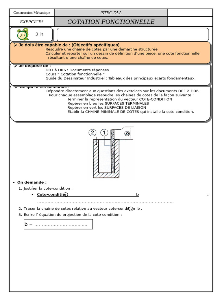 Exercice_Cotation_fonctionnelle_e | PDF