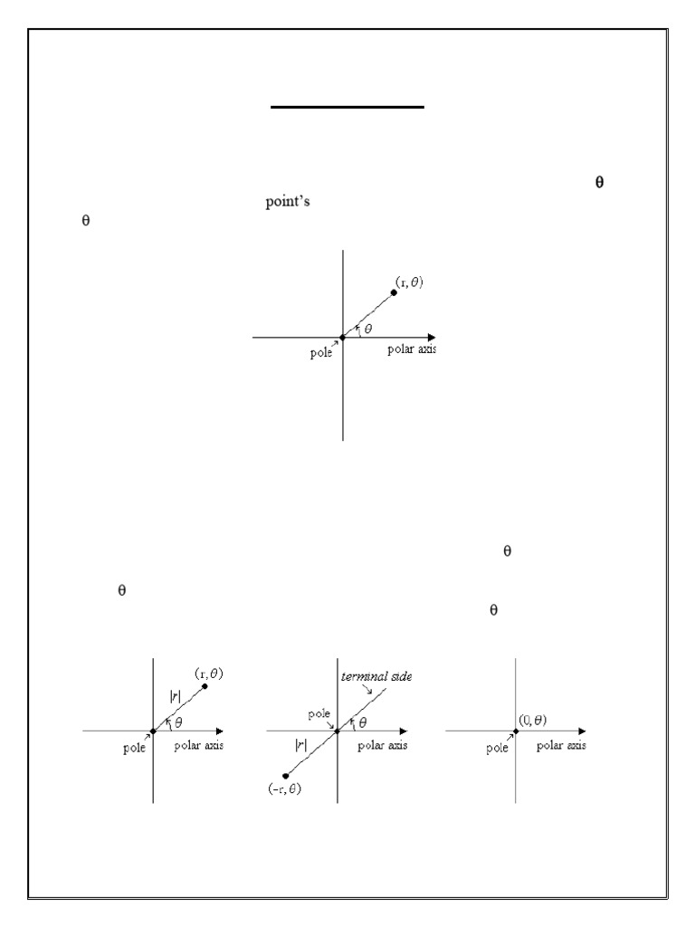 Lec 1 Polar Coordinates Pdf