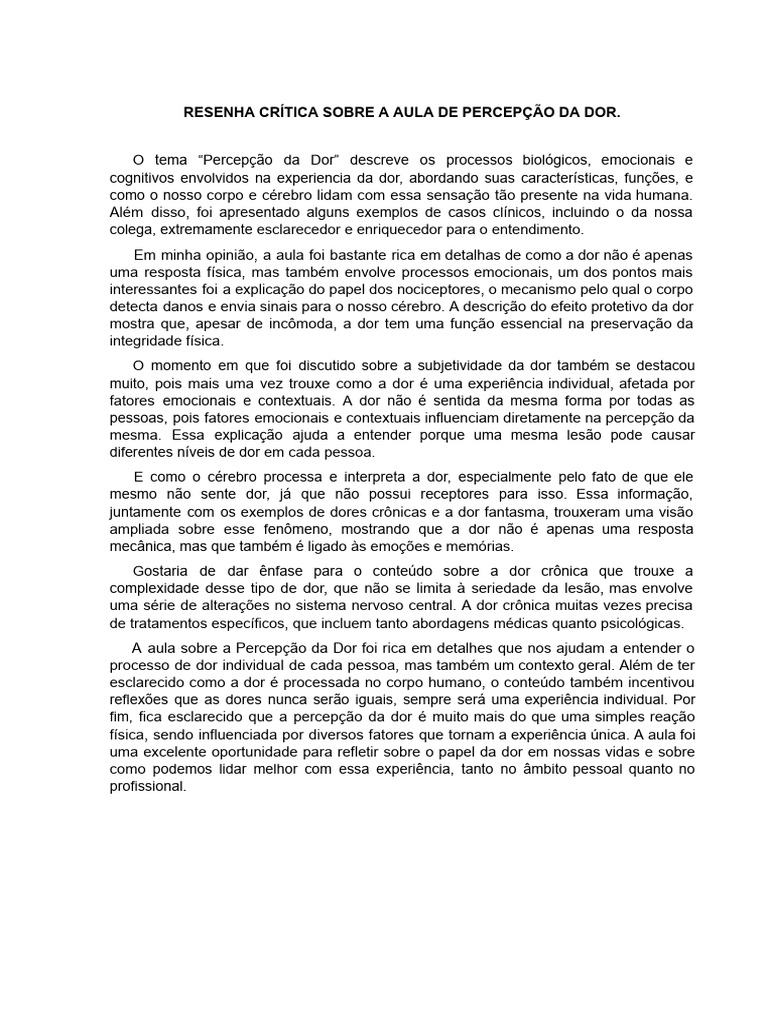 Resenha aula 4 | PDF