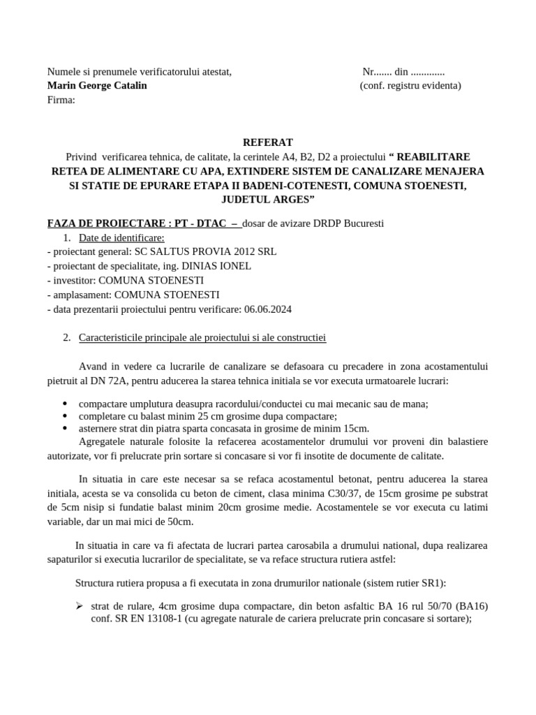 Referat Verificator Drumuri Servitute | PDF | Science & Mathematics