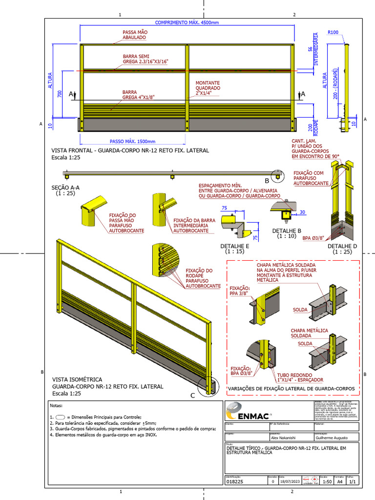 GUARDA-CORPO NR-12 FIX.LAT | PDF