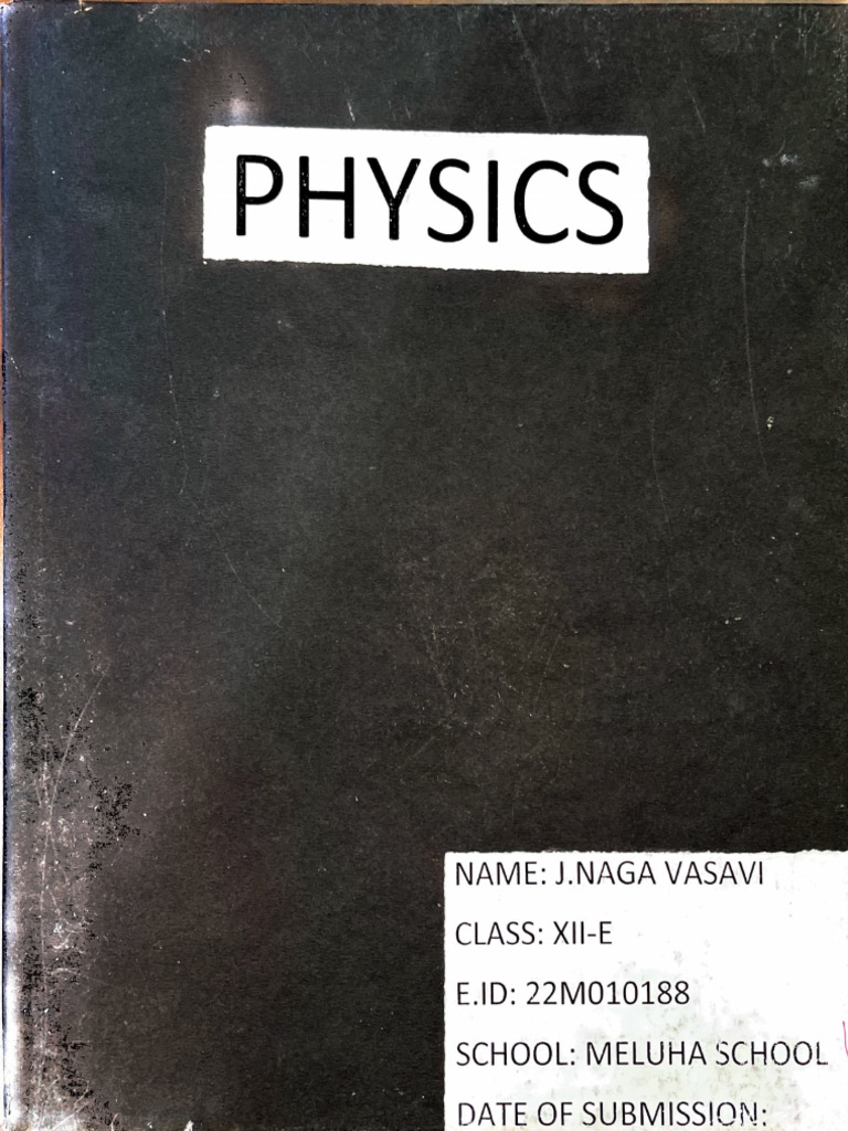 physics lab record | PDF
