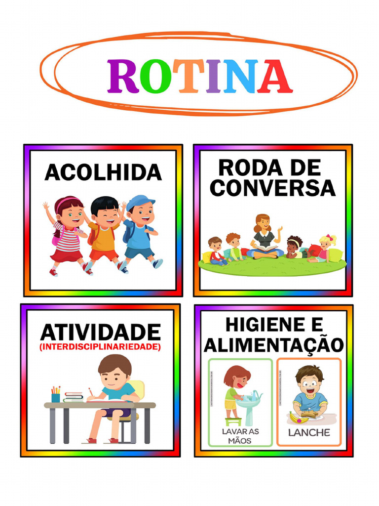 Rotina Educação Infantil Pdf