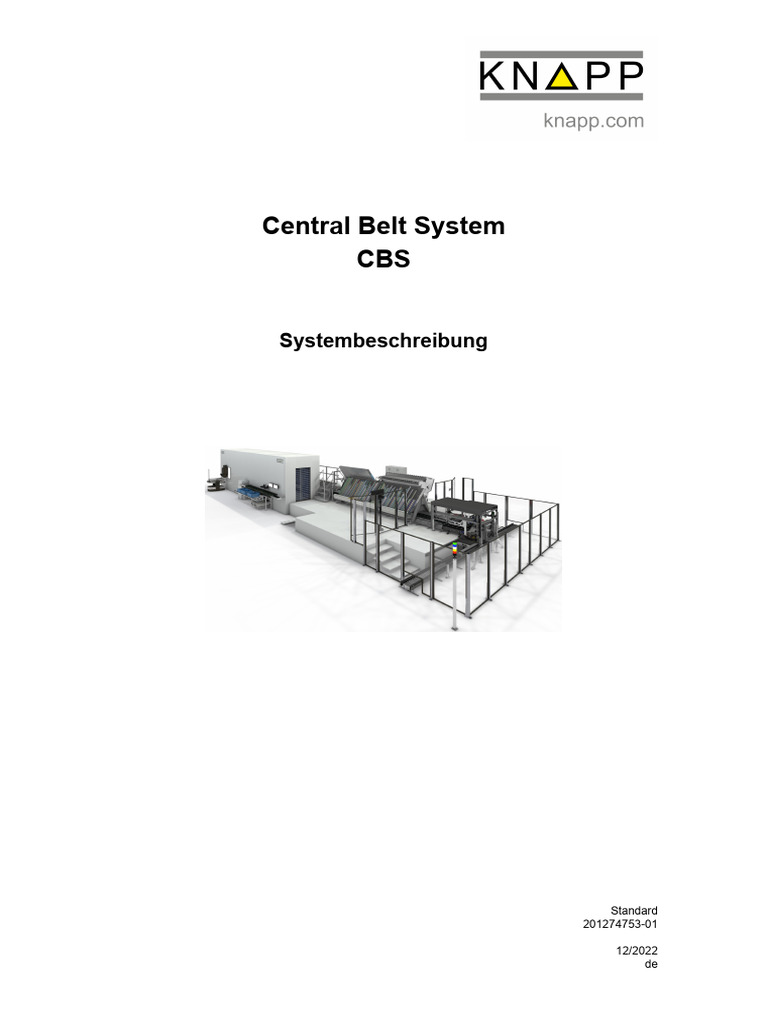 Central Belt System CBS (Systembeschreibung) | PDF
