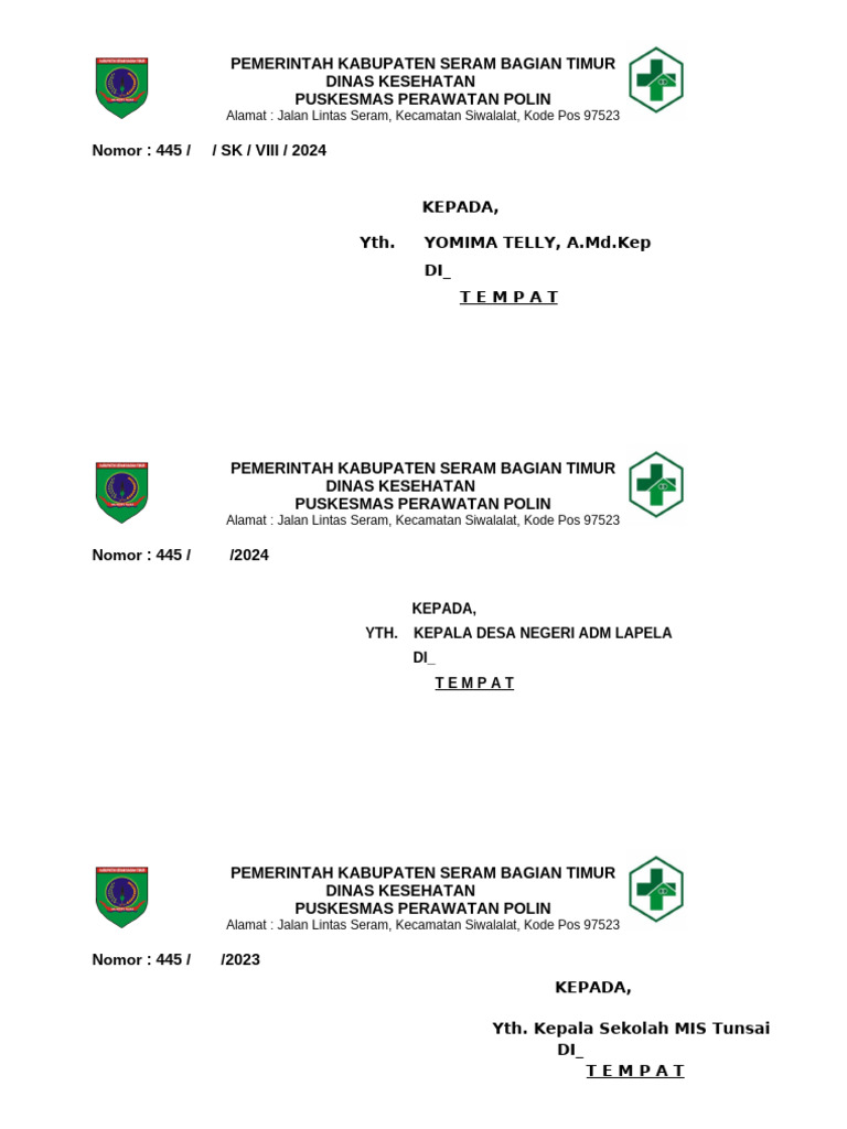 Amplop Sekolah | PDF