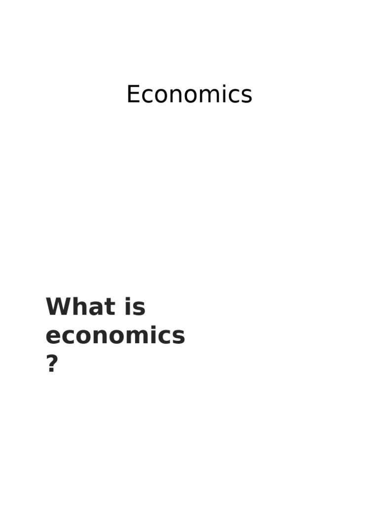 1.1 Introduction - What is economics.Resources.Scarcity.Opportunity ...
