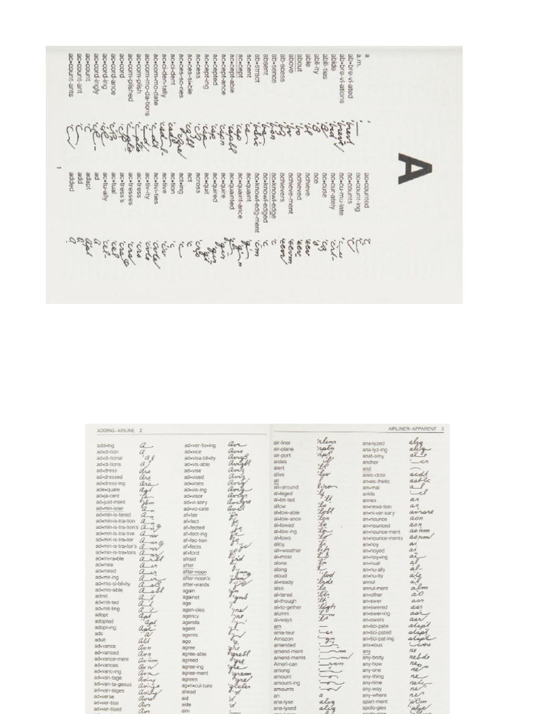 Forkner Shorthand Dictionary | PDF