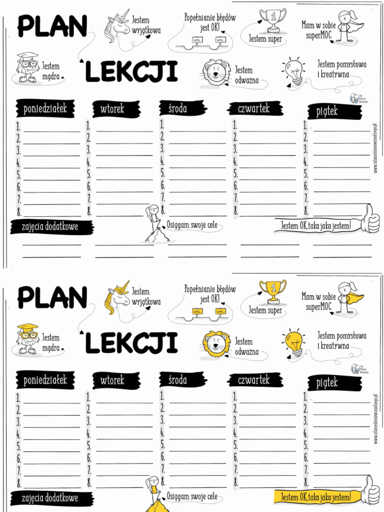 Plan Lekcji | PDF