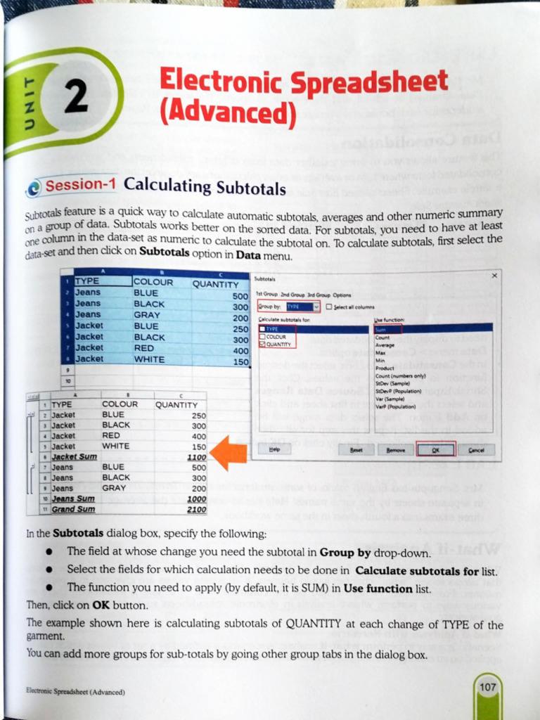 Electronic Spreadsheet | PDF
