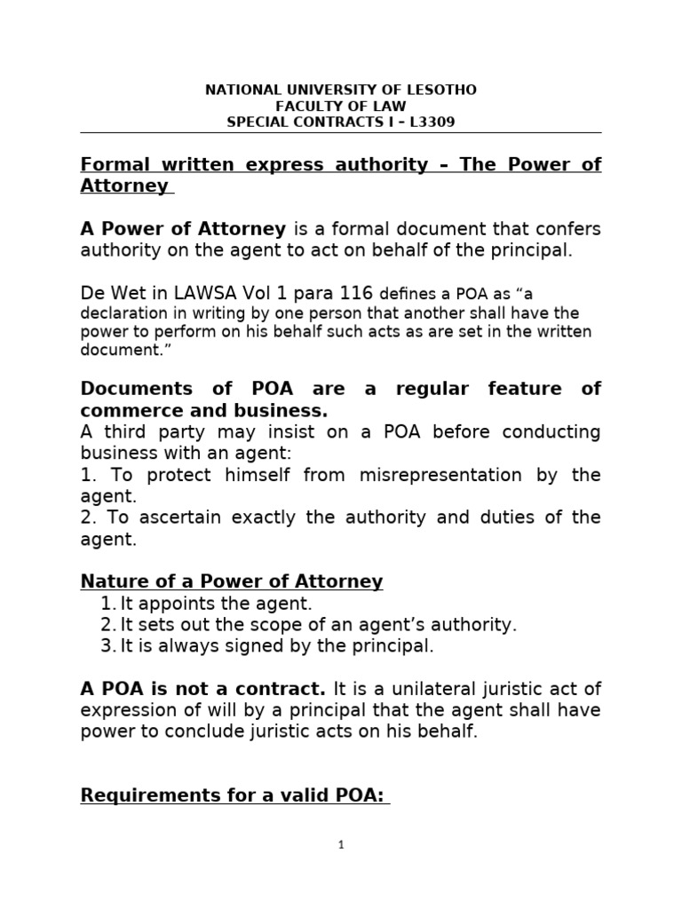 L3309 Written Express Authority 18 September 2024 | PDF | Power Of ...