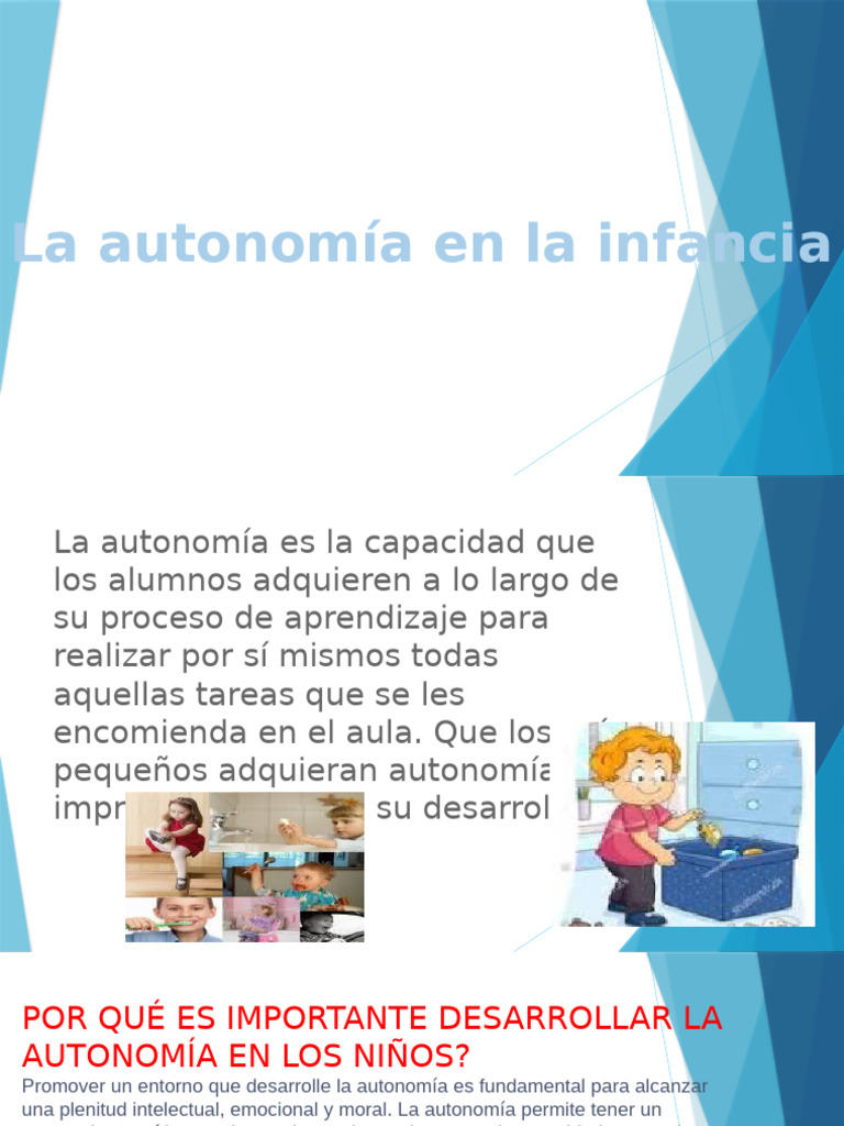 Diapositiva de La Autonomia | PDF