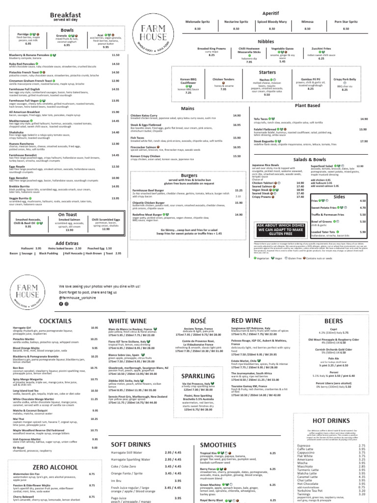 Farmhouse Leeds & Harro Main Menu Feb 2024 | PDF