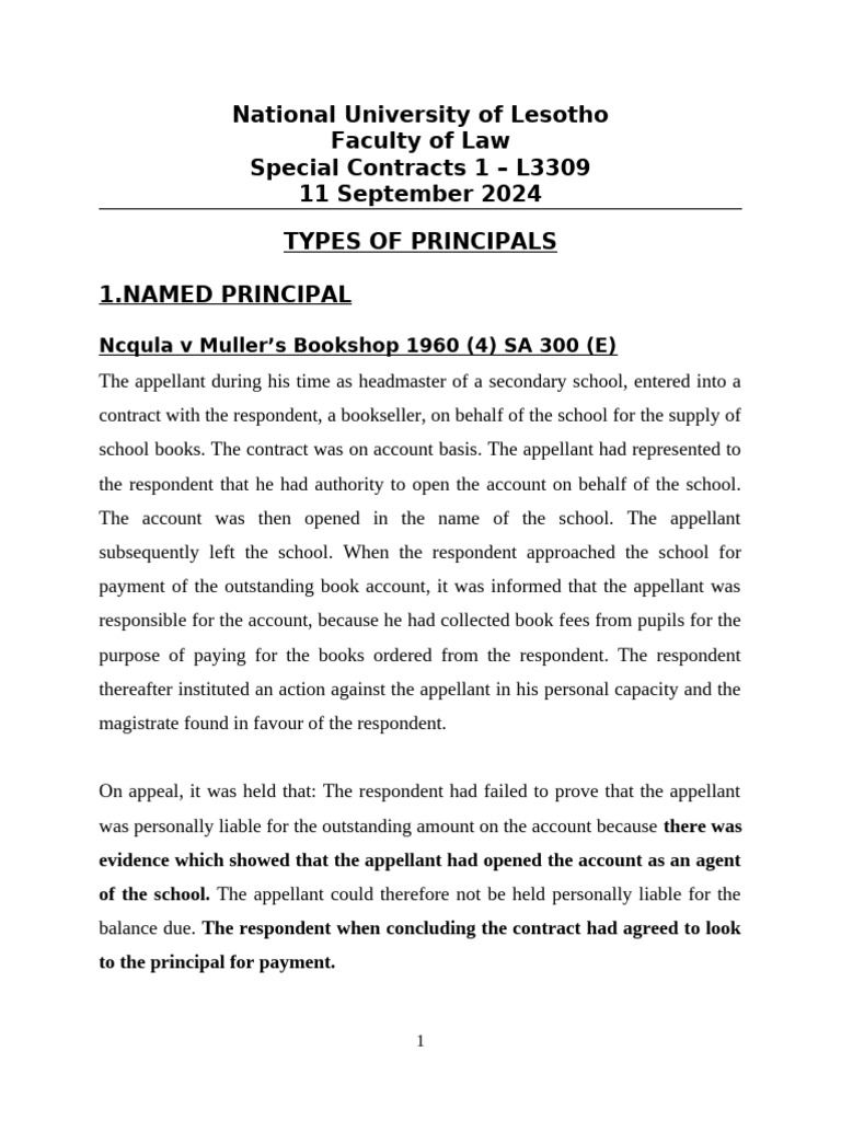 TYPES OF PRINCIPALS 11 September 2024 | PDF