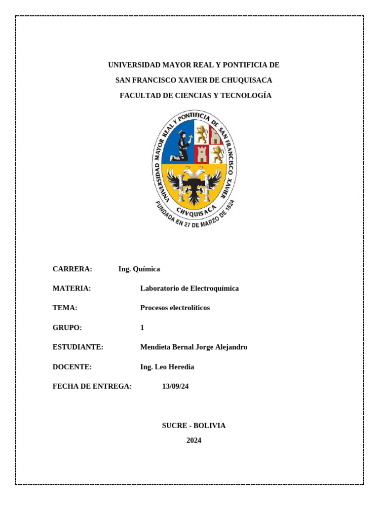 Procesos Electrolíticos #3-1 | PDF