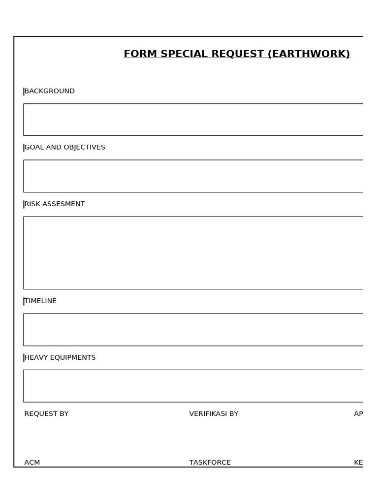Form Special Request | PDF