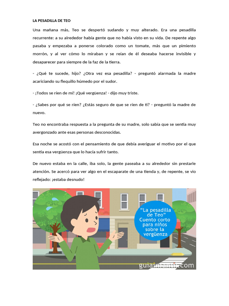 La Pesadilla de Teo | PDF