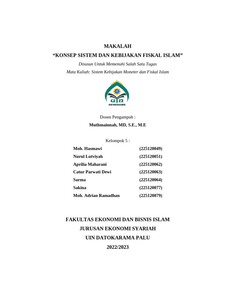 Kel. 5 Sistem Dan Kebijakan Moneter Islam | PDF