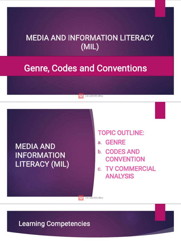 Genre Codes and Conventions | PDF