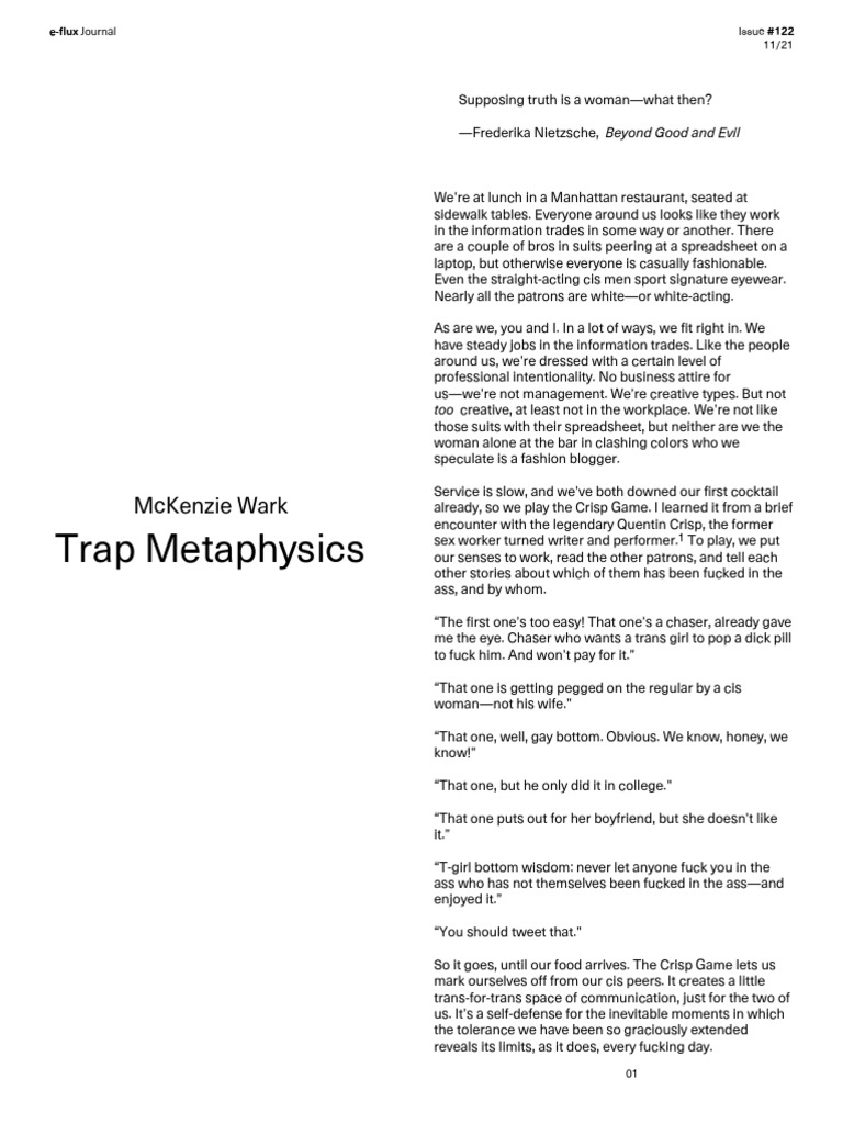 e Flux Journal Trap Metaphysics | PDF