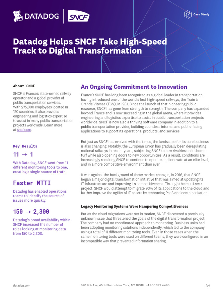 Case Study SNCF 220520 | PDF