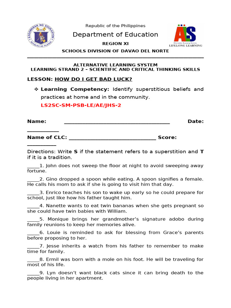 Als Activities Ls2 Sciencemo1 050008 | PDF | Pregnancy | Weather