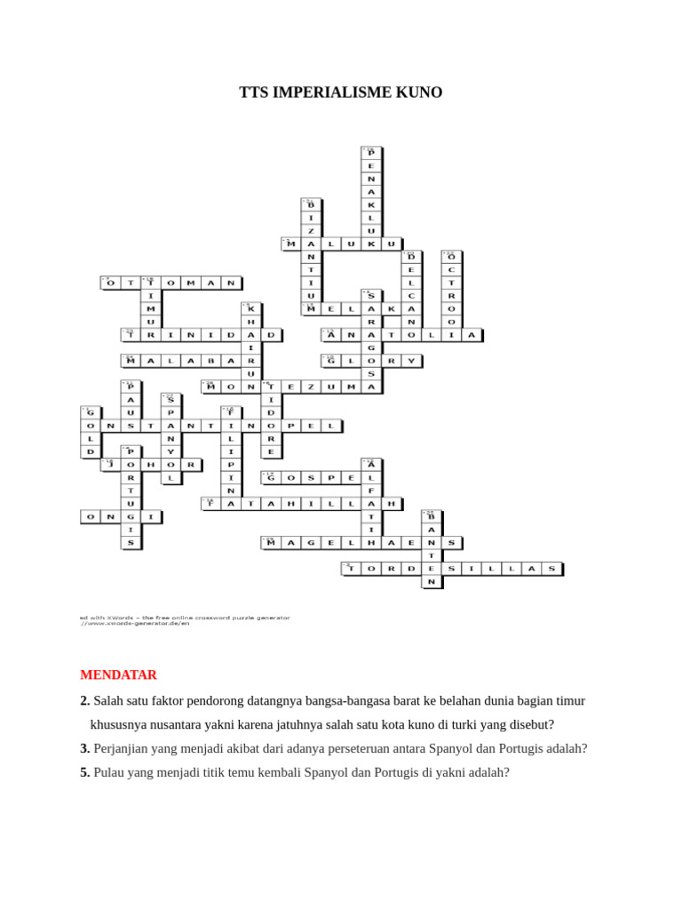 TTS IMPERIALISME KUNO (Allicia Maharani Suwanto) | PDF