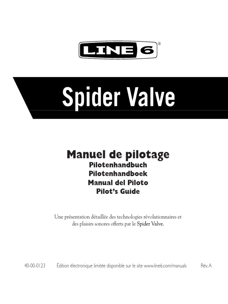Spider Valve User Manual - French ( Rev a ) | PDF