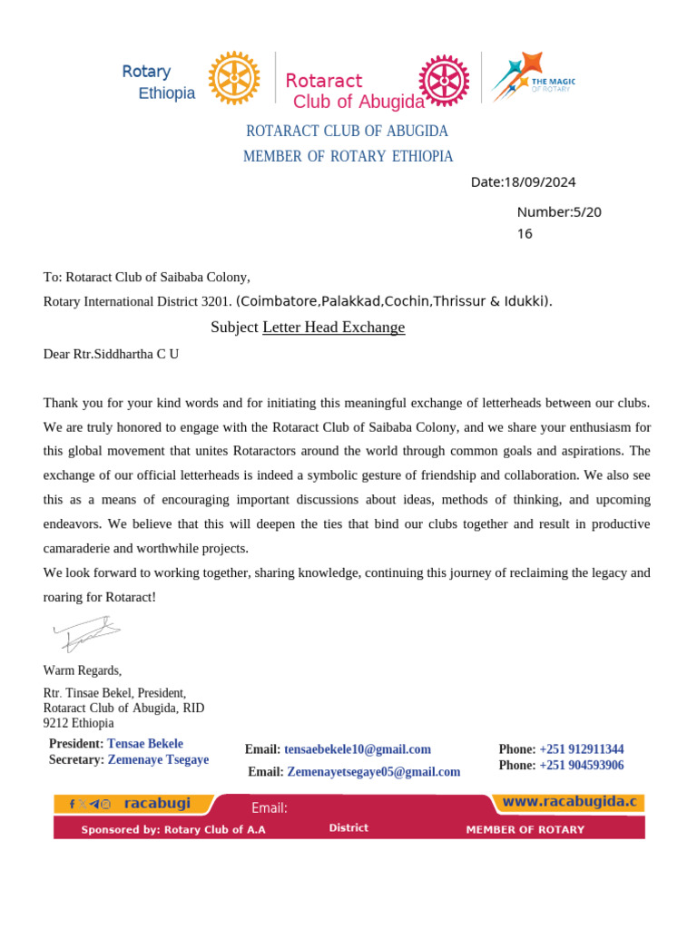 Letter Head Exchange | PDF