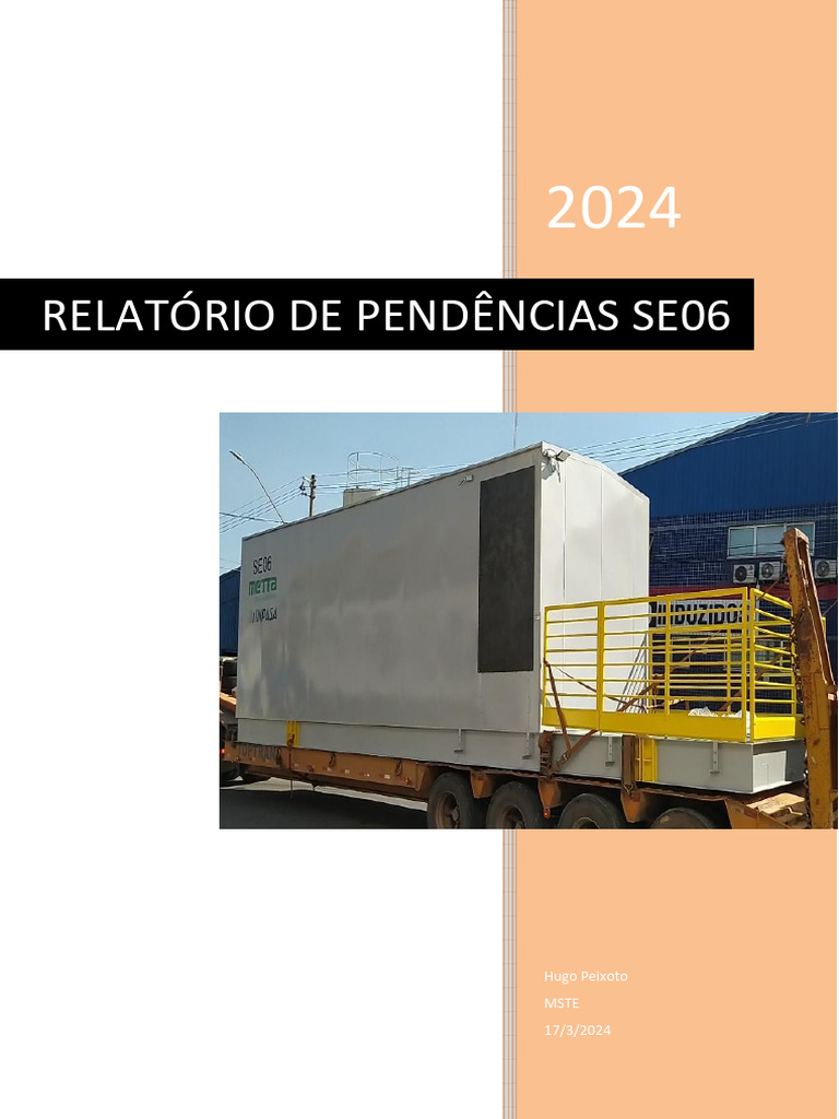 Relatorio Pendencias Se06 | PDF