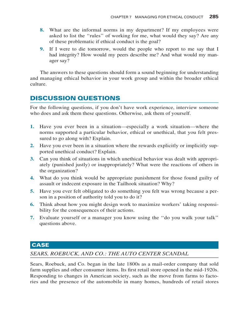 Case 2 - Sears | PDF