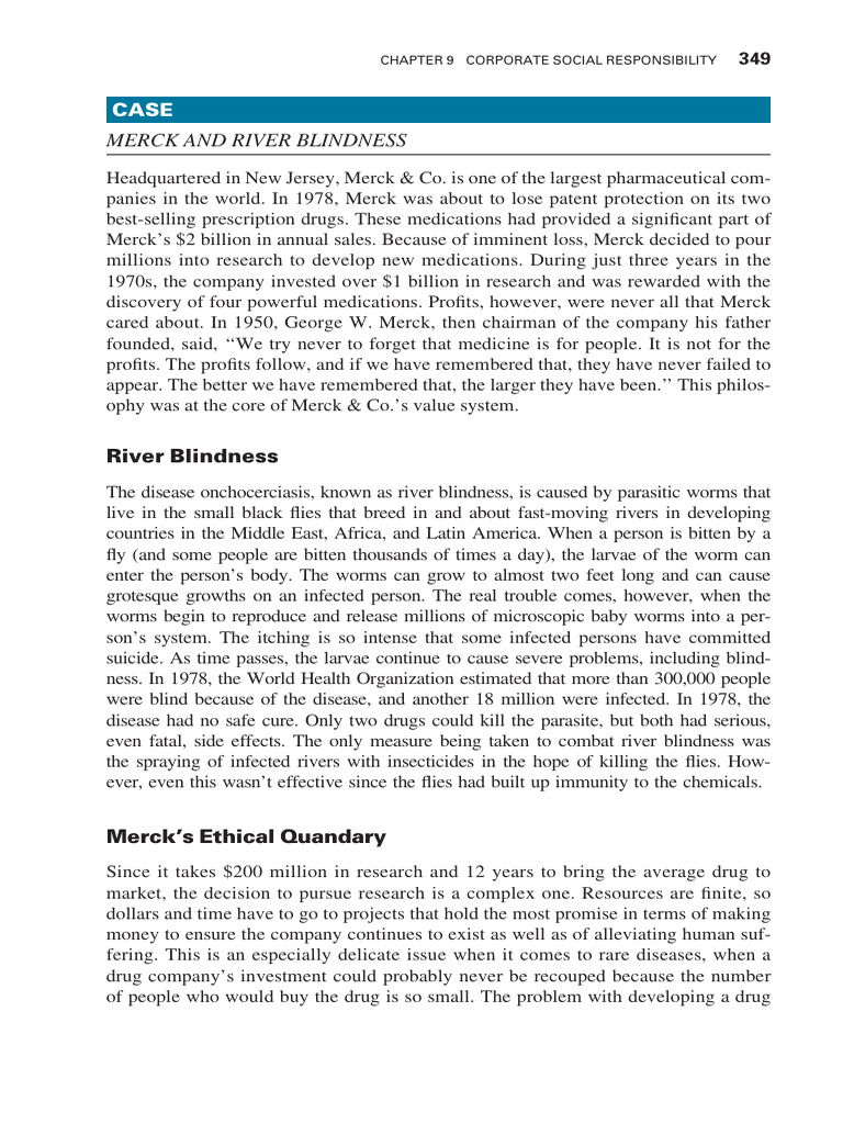 Case 7 - Merck | PDF