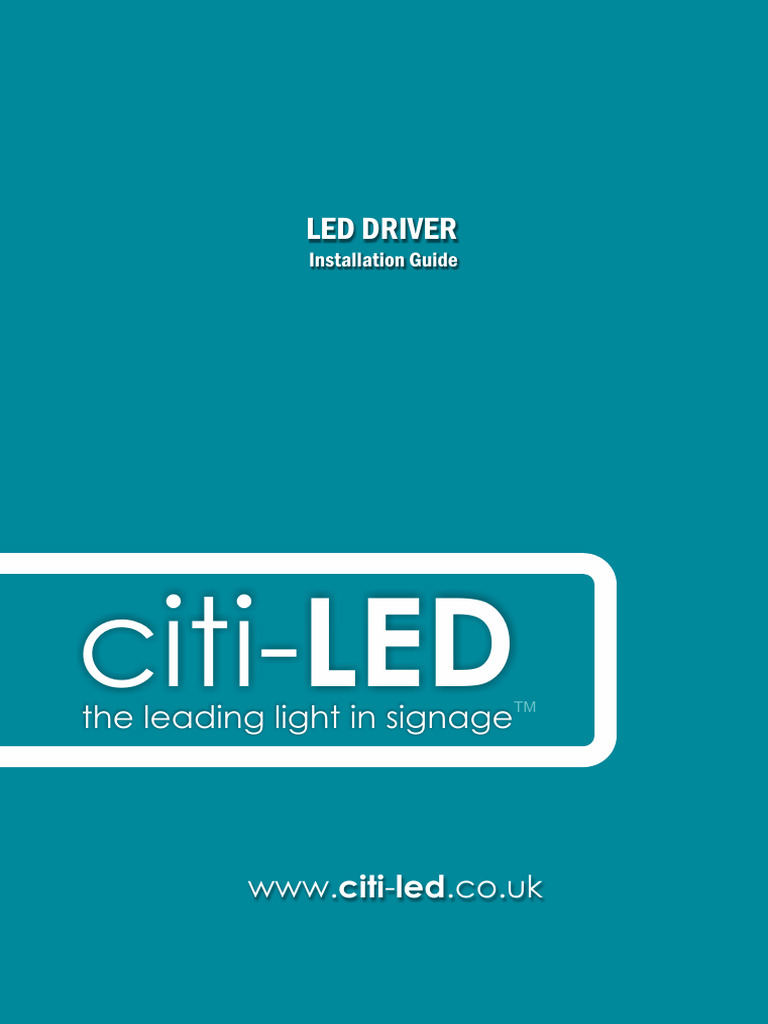 Meanwell LED Driver Installation Guide | PDF