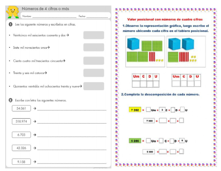 Refuerzo De Números Pdf