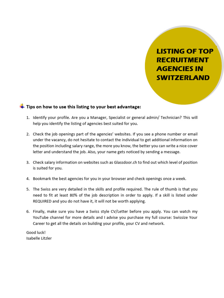 Recruitment List | PDF