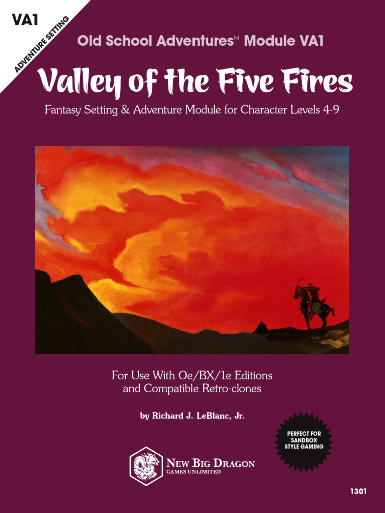 VA1 Valley of The Five Fires (OSR) | PDF | Nomad