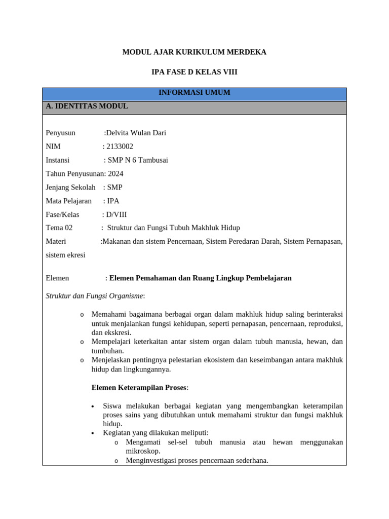 Modul IPA VIII | PDF