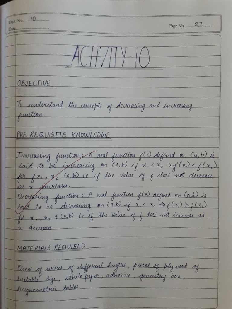 Maths Record Activity 10 | PDF