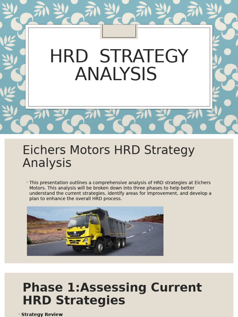 HRD Strategy Analysis | PDF