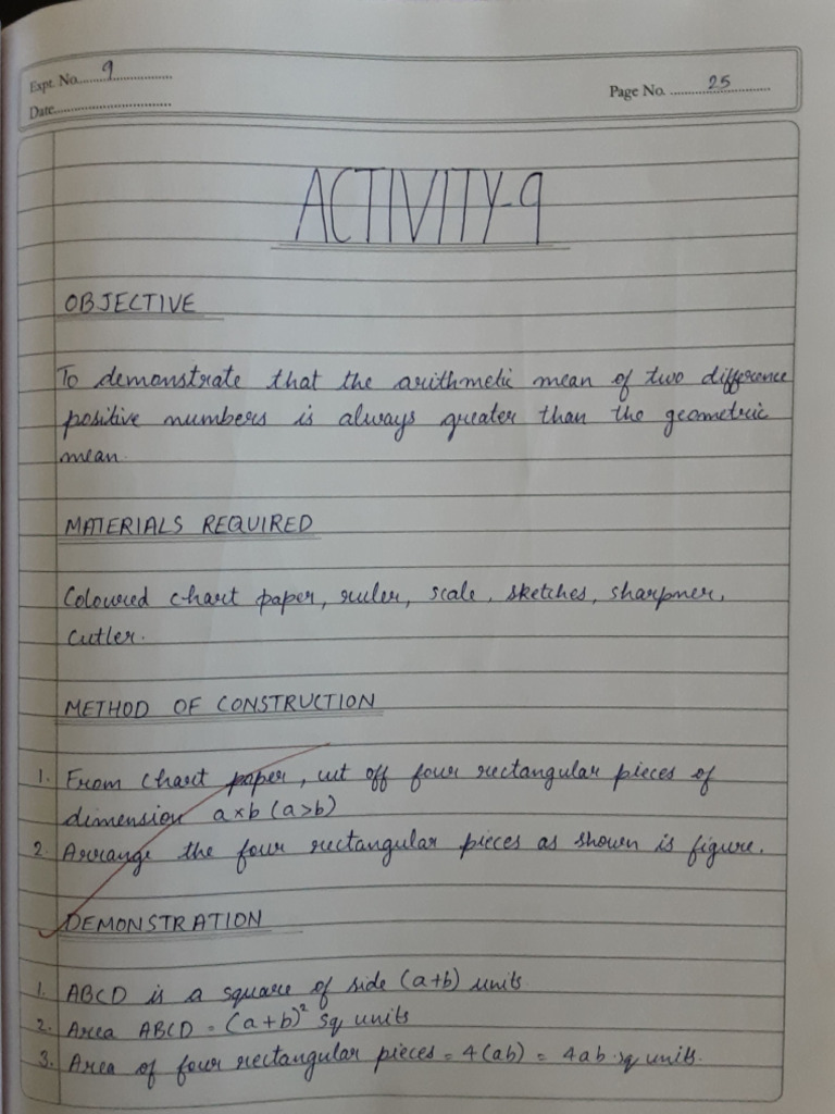 Maths Record Activity 9 | PDF