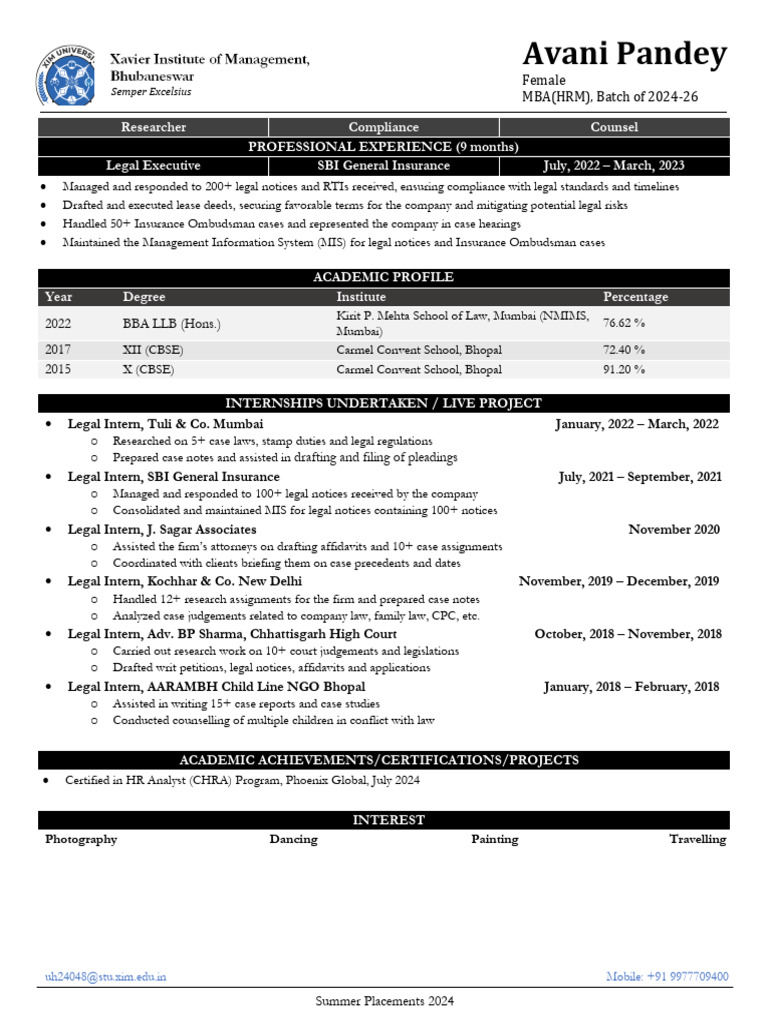 UH24048 - Avani Pandey | PDF