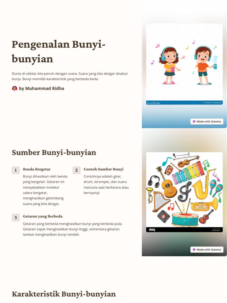 Pengenalan-Bunyi-bunyian | PDF